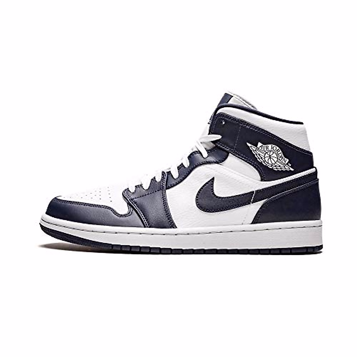 Jordan Air 1 Mid (White/Metallic Gold-Obsidian 10)