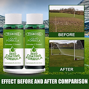 5 PCS Green Grass Lawn Spray, Greenrevive Hydroseeding Lawn Solution Grass Seed Spray,Liquid Grass Seed Spray for Lawn,Hydro Grass Seed Spray（59ml）