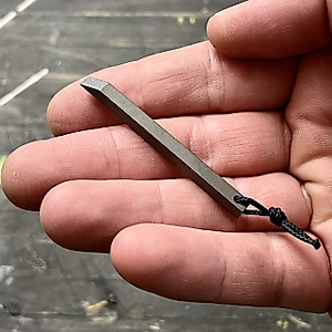 Mighty Mini Bar - Titanium Key Chain Pry Bar, Ultra Minimalist Slim EDC Small Prybar Multitool, Keychain Pry Tool, Every Day Carry Mini Prybar. Made by Gear Spool
