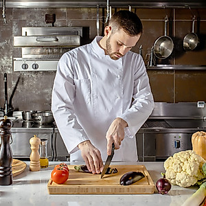 imarku Chef Knife - Pro Kitchen Knife 8 Inch Chef's Knives Japanese SUS440A Stainless Steel Sharp Paring Knife with Ergonomic Handle, Black Handle, Christmas Gifts for Women Men