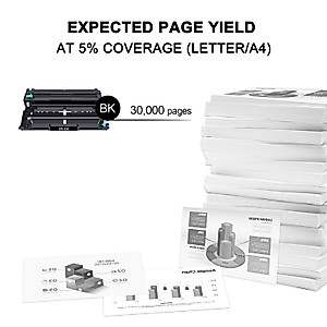 Toner Bank Compatible Drum Unit Replacement for Brother DR820 DR-820 DR 820 for Brother MFC-L5850DW HL-L6200DW HLL6200DW L6200DW MFC-L5900DW MFC-L5700DW HL-L5200DW L5200DWT Printer Drum Unit 2PK