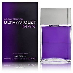 ULTRAVIOLET by Paco Rabanne for MEN: AFTERSHAVE LOTION 3.4 OZ