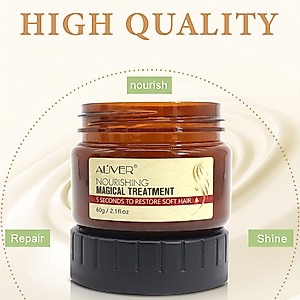 IFUDOIT Magical Hair Treatment Mask, Hair Mask for Dry Damaged Hair and Growth,Professtional Hair Conditioner,5 Seconds to Restore Soft,Fights Breakages and Split Ends,Protect Hair Roots