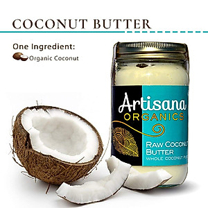 Artisana Organics Raw Coconut Butter, 14 oz | No Sugar Added, Paleo, Keto Snack, Vegan and Non GMO