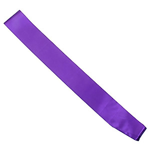 ULTNICE Plain Satin Sash DIY Satin Sash for Birthday Baby Shower Hen Party (Purple)