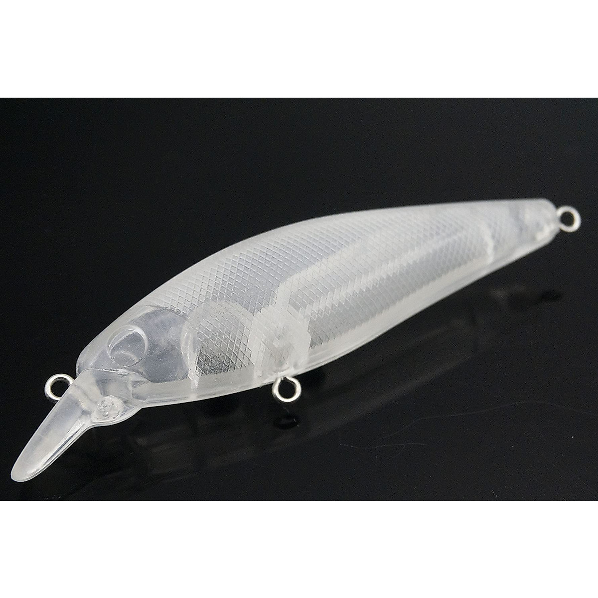 10PCS Unpainted Lure Blanks 8.81g 9.1cm with 5mm Free Fishing Eye Crankbait Baits Simulation Blank Body Clear Hard Baits Trout Salmon Minnow Lure Popper Lures Topwater Freshwater 5mm 8002