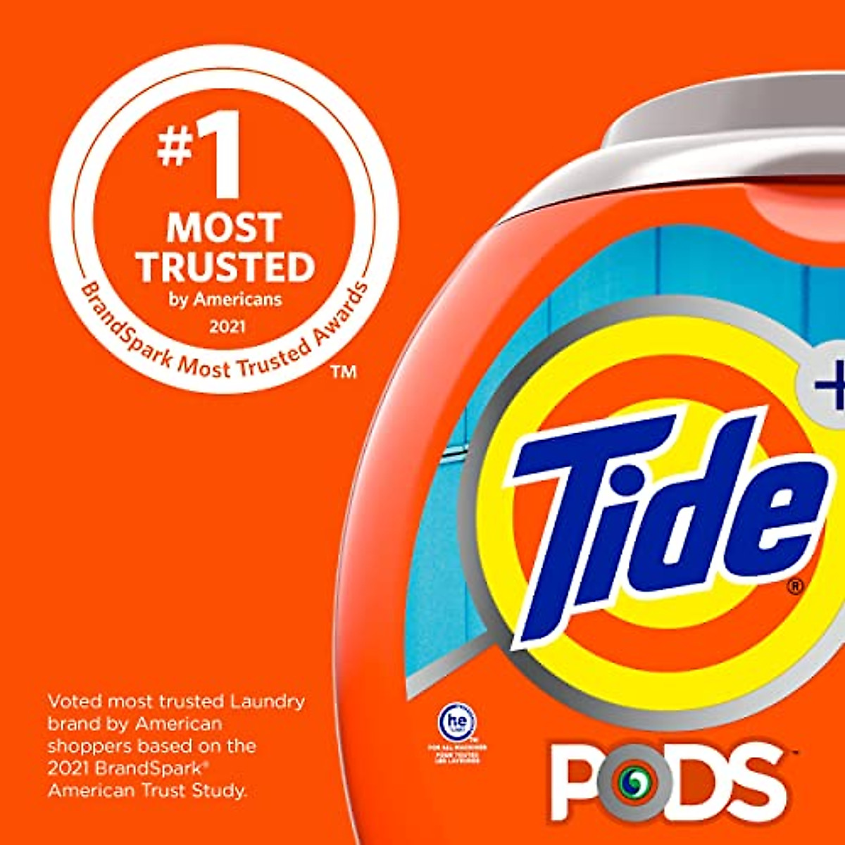 Tide PODS Liquid Laundry Detergent Soap Pacs, 4-n-1 with Febreze, HE Compatible, 85 Count, Fights even week old Odors, Sport Odor Defense