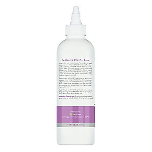 VET-VIRTUE Dog Ear Cleaner Drops - 8oz Dog Cleaning Solution for Ear Cleaning and Grooming - Great for Flushing Out Build Up and Maintaining Hygiene