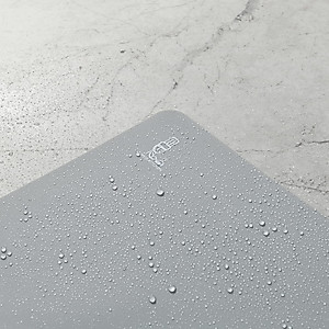 Thick Silicone Counter Mat Large Set of 2, Heat Resistant Mat for Kitchen Table/Countertop Protector/Non Stick Pastry Baking Mat Placemats, Silicone Mat for Crafts Kids (20×28, Gray)