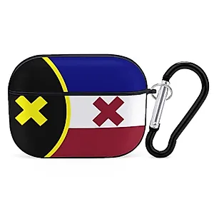 L'Manberg Dream SMP Team Flag Softshell Silicone Airpods Case Soft TPU Slim Case Funny Cartoon Shockproof Case Skin with Key Ring for Apple Airpods Pro
