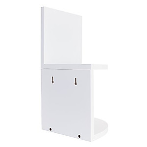 Kiera Grace Kieragrace Retro Set of 2 Count Floating-Shelves, White, 2
