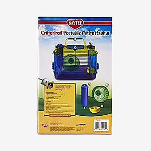 Kaytee CritterTrail Portable Petite Habitat for Pet Dwarf Hamsters, Gerbils or Mice