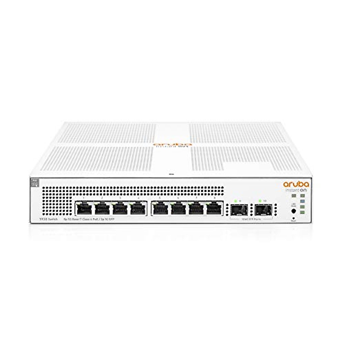 Aruba a Hewlett Packard Enterprise company HPE Networking 1930 8-Port Gb Smart-Managed Layer 2+ Ethernet Switch with PoE | 8X 1G | 2X SFP | 8X CL4 PoE 124W | US Cord (JL681A#ABA)