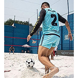 MIKASA Ball Pro 5 Ft-Foot-Volleyball, Black/White, 5–1301