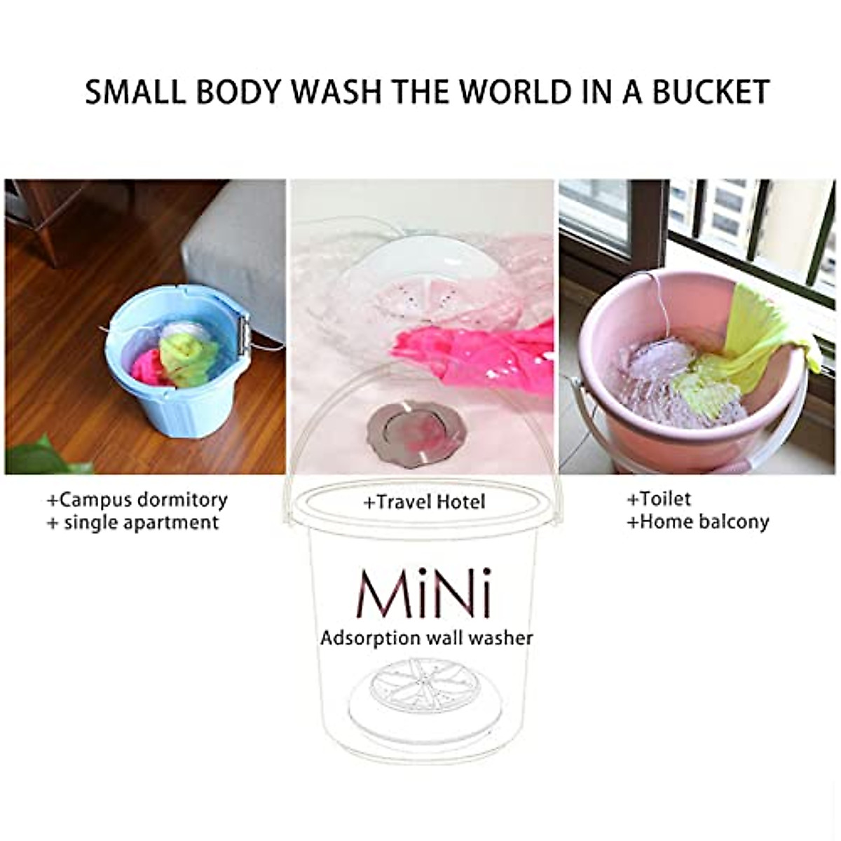 GN109 #63qMK4 Mini Washing Machine Dishwasher Portable Cleaner