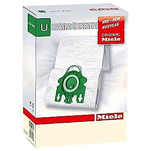 Miele Type U AirClean FilterBags, S7000-S7999 Upright, 4 Bag and Filter Set