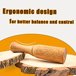 Wood Carving Mallet - 10oz Wooden Mallet - Ergonomic, Comfortable Handle Reduces Hand Fatigue - Marblewood Head Absorbs and Distributes Impact Force to Protect Your Tools