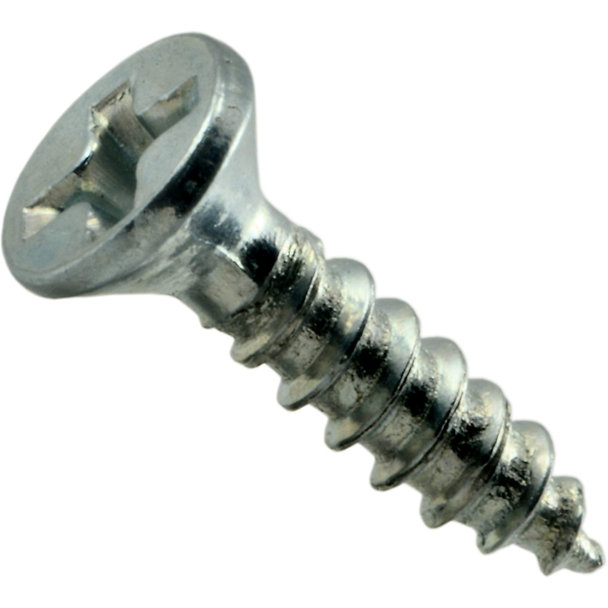 Hard-to-Find Fastener 014973291846 Phillips Flat Wood Screws, 5 x 1/2, Piece-100, zinc