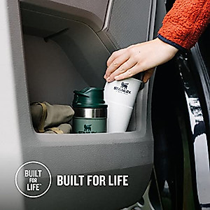 STANLEY Trigger Action Travel Mug 0.35L - Keeps Hot For 5 Hours - BPA-Free - Thermal Mug For Hot Drinks - Leakproof Reusable Coffee Cup - Dishwasher Safe - Polar