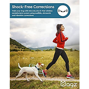 Wagz® Freedom Smart Dog Collar™ with New Boost Battery for Nearly 3X More Battery Life – Shock-Free Wireless Fence & Wellness System, Virtual Geofences, GPS Location & Activity/Health Tracking