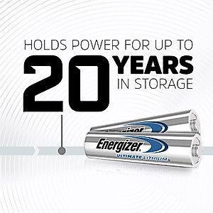 Energizer Ultimate Lithium AAA Batteries (4 Pack), Lithium Triple A Batteries