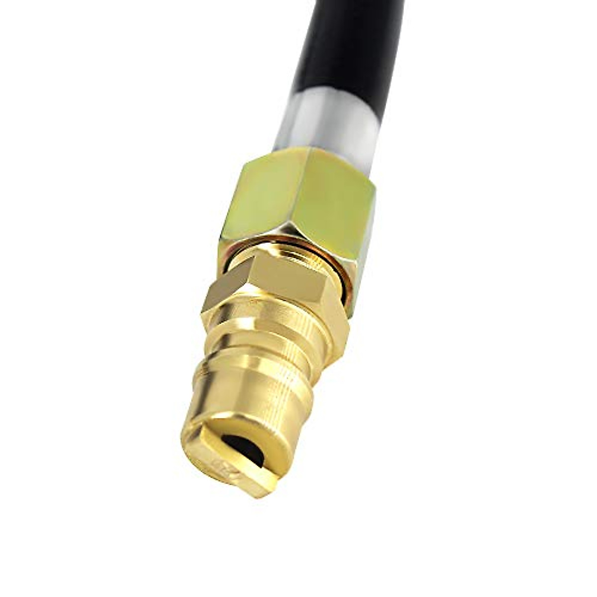 MENSI 20 Feet Natural & Propane Gas Hose with 3/8 Inch Gas Quick Disconnect Plug and Quick Connect Valve Kit for Grill, Griddle, Fire Pit,Generator, Heater