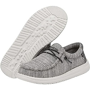 Hey Dude Boy's Wally Youth Stretch Yin Yang Size 2 | Boy’s Shoes | Boy's Lace Up Loafers | Comfortable & Light-Weight…