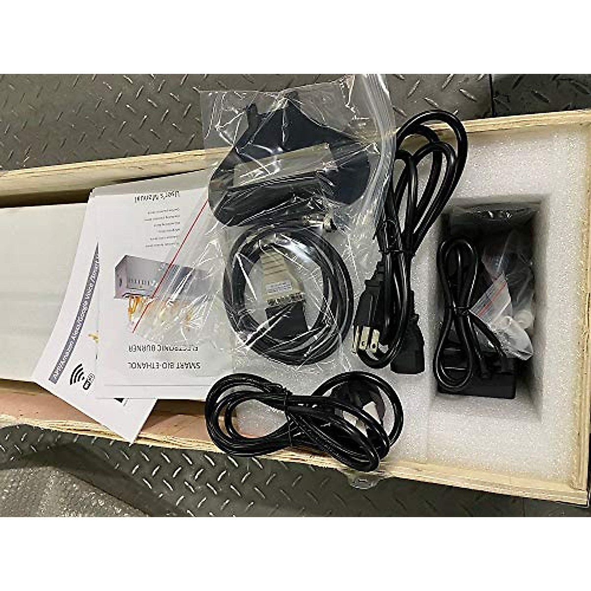 Remote Control Fireplace 180 cm 72'' Black WiFi Google Alexa 20L Bio Ethanol Burner Insert