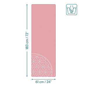 Navaris Foldable Yoga Mat for Travel - 1/16" (1.5mm) Thick Exercise Mat for Pilates, Workout, Gym, Fitness - Non-Slip Folding Portable Mat