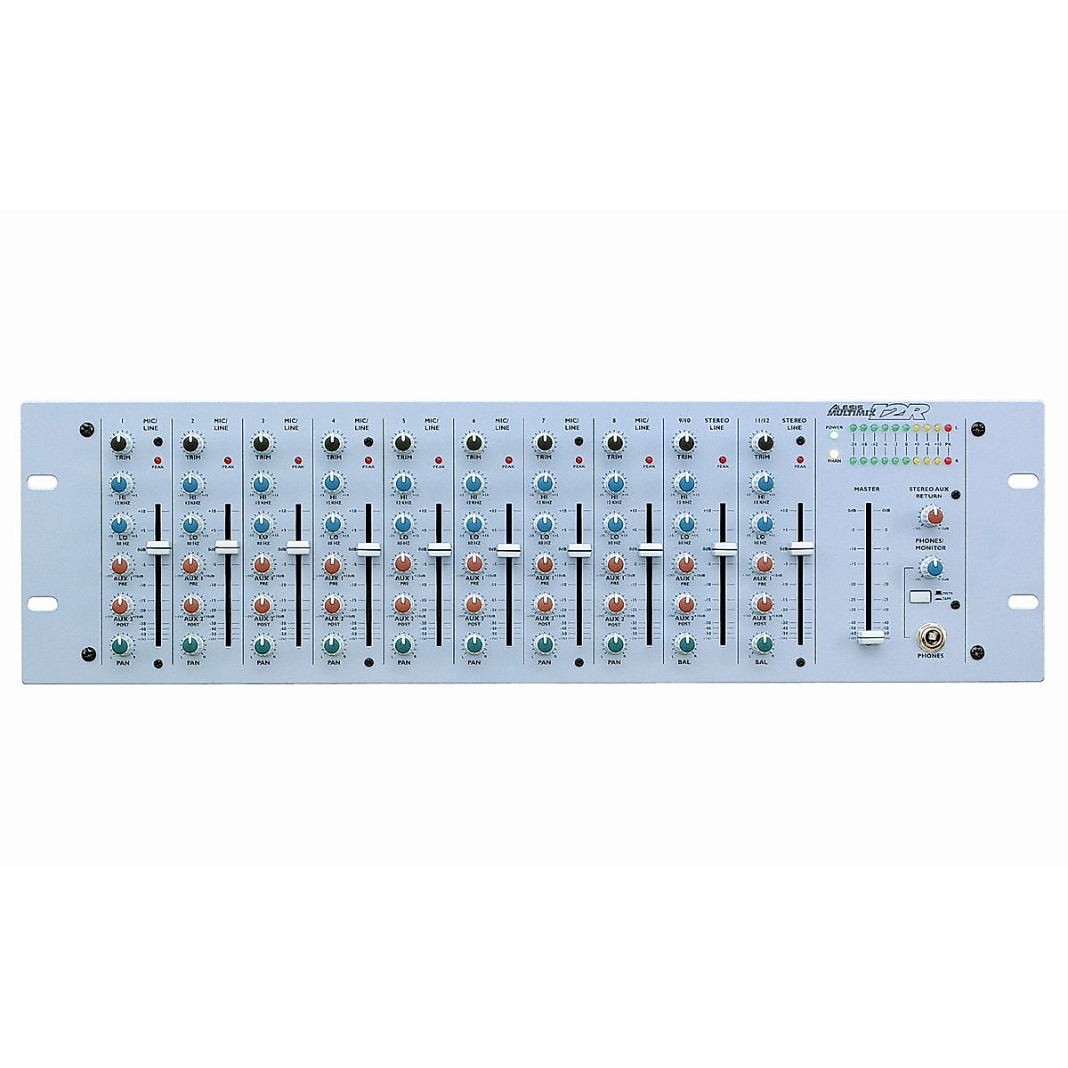 Alesis MultiMix 12R | 12-channel Mixer & Microphone Preamplifier in 3U Rack