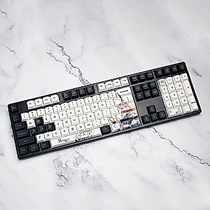 HiFiGo Mechkeys x Z Review Rinko Touch Cherry Profile Keycaps Set, 156 Key Caps Compatible with 60%, 65%, TKL, 75%, 96%, and Full-Size Keyboards (Rinko Touch)