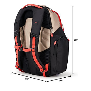 OGIO Gambit Pro Backpack, Tan/Blue/Red, 25 Liter