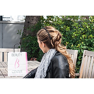 HairZing Stretchy Banana Hair Clip - Sturdy Hold, No Damage, Creases or Pain (Satin Cord) (Black, Large)