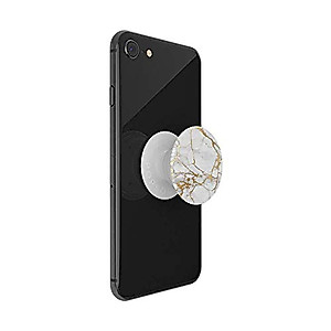 PopSockets Phone Grip with Expanding Kickstand, Marble PopGrip - Gold Lutz Marble