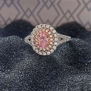 CEJUG Promise Ring Engagement Rings for Women 1.3Ct Cz 18K Gold Plated Wedding Anniversary Bands Bridal Size 8