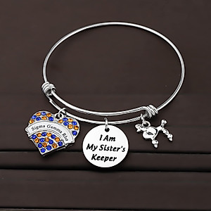 CENWA Sorority Gift I Am My Sister's Keeper Bracelet Sorority Gift For Soror Sister (Sister's Keeper br)