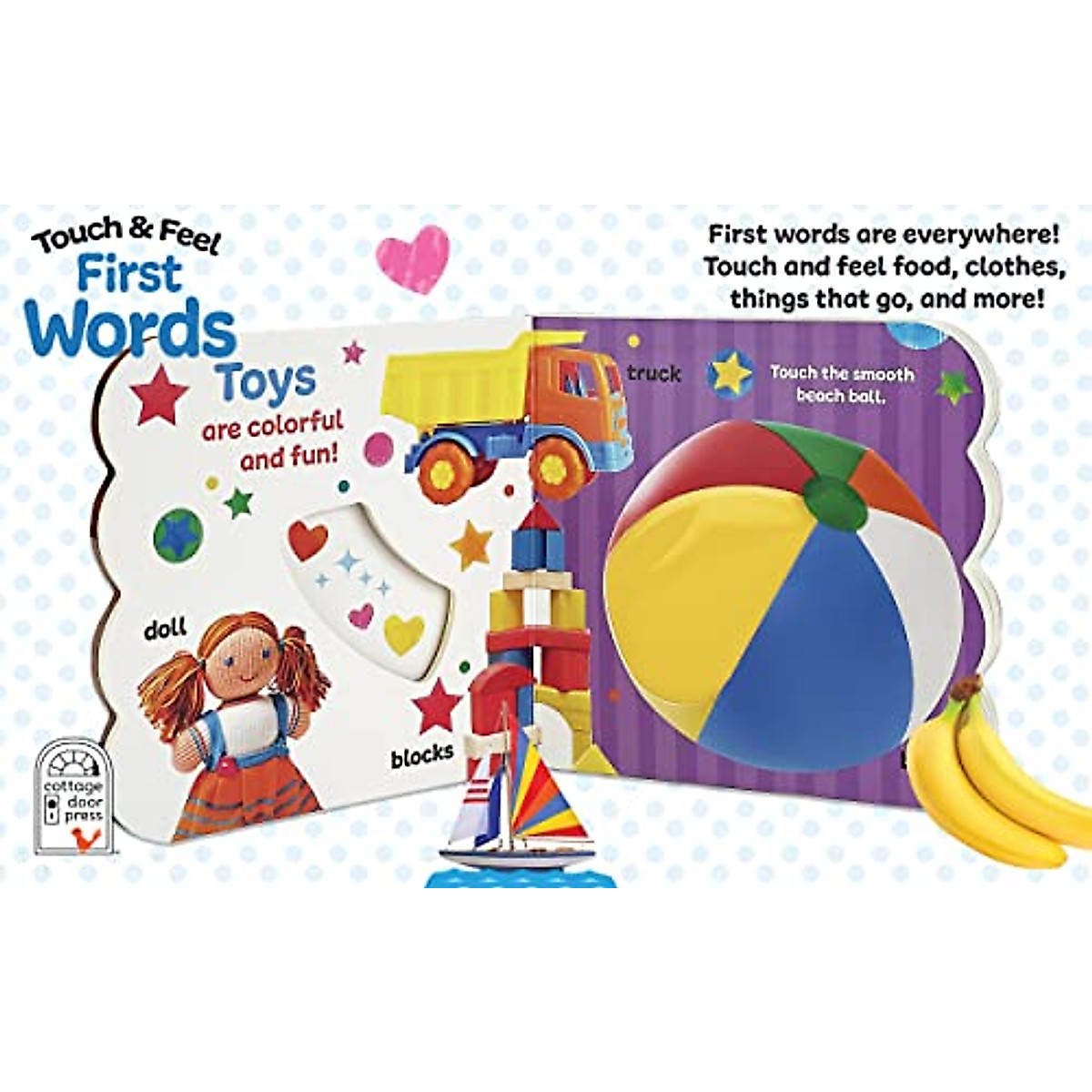 Touch & Feel First Words: Baby & Toddler Touch and Feel Sensory Board Book