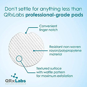 Glycolic/Salicylic Acid 10/2 Acne Control Pads with 10% Ultra Pure Glycolic Acid + 2% Salicylic Acid, Allantoin, Vitamins B5, C & E, Calendula & Green Tea - Most Effective Acne Treatment - Clear Skin