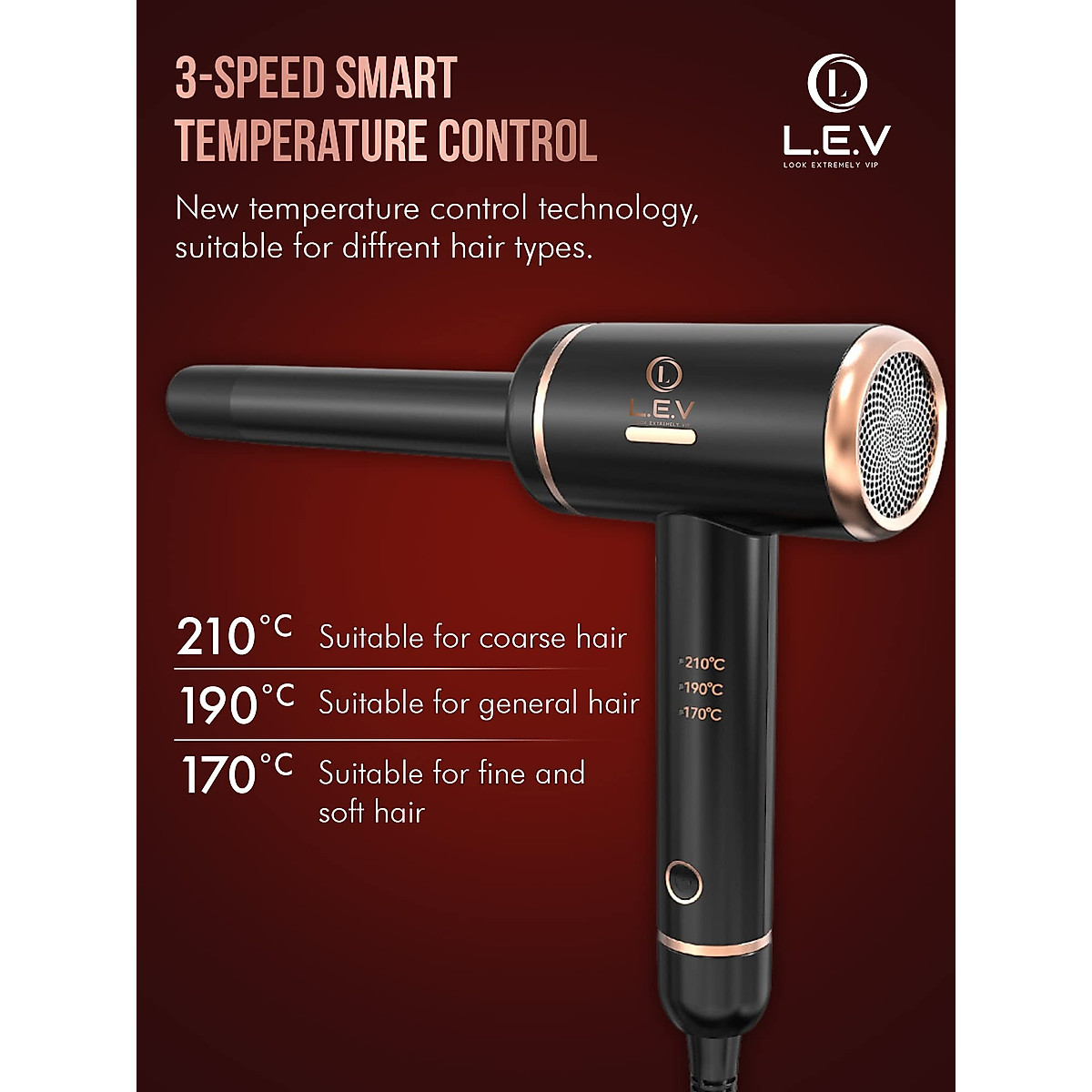 Look Extremely VIP Ceramic Curling Iron with Cooling Air | Curling Wand for Long Lasting Curls | Cordless Hair Curler| 3 Speed Smart Control | Hair Wand and Curling Iron in One