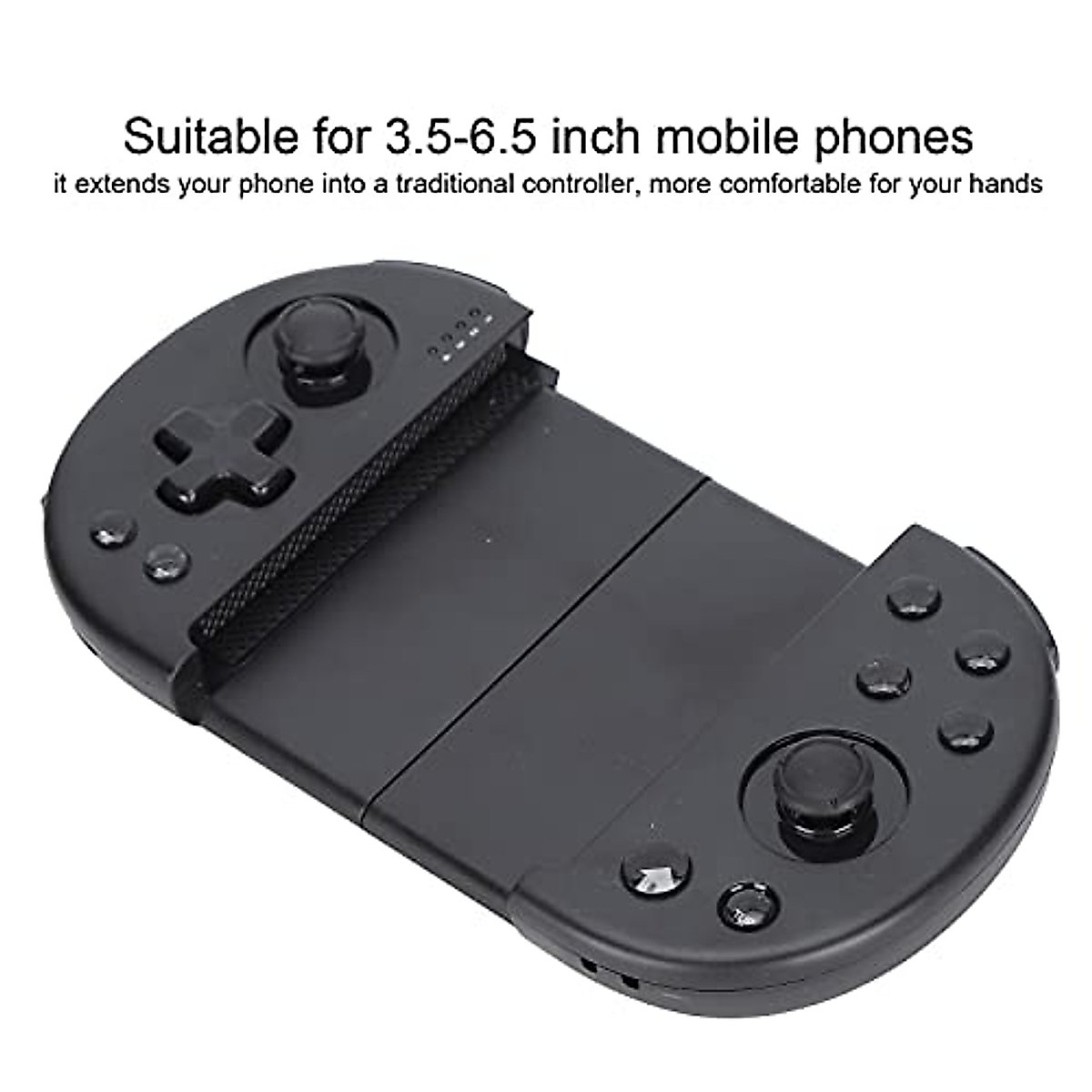 Heayzoki Mobile Gaming Controller, Phone Gamepad Wireless Bluetooth 4.0 Mobile Gamepad Stretchable Joystick Gamepad Controller for 3.5-6.5Inch for Ios/Android