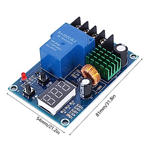 Oumefar XH-M604 Charger Protection Board DC 6-60V Battery Charging Control Module with Digital Display for Home Charger Solar Energy