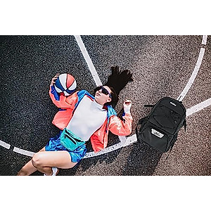 DAFISKY Basketball Backpack with Ball Compartment – Large Basketball Bag with Shoes compartment Sports Equipment Bag for Soccer Ball,Volleyball,Gym,Outdoor,Travel(black)