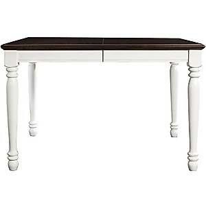 Crosley Furniture Shelby Dining Table, Expandable, Distressed White