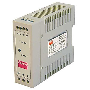 Power Supply,DIN Rail,50W,24VDC,Plastic