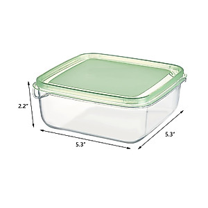 SCWBOEII 2 Pack-Cheese slicer Storage Containers with lids Airtight Plastic Butter Block Cheese slicer Holder for Fridge