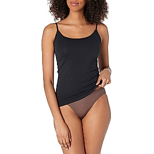 Amazon Essentials Women's Slim-Fit Camisole, Pack of 4, Black, X-Large