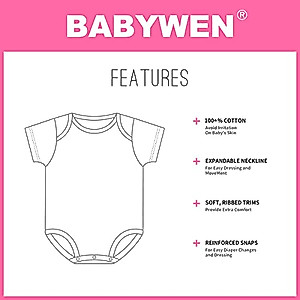 BABYWEN Just Brew It Coffee Movement Cute Baby Clothing Bodysuits Boy Girl Unisex (White, 3-6 Months)