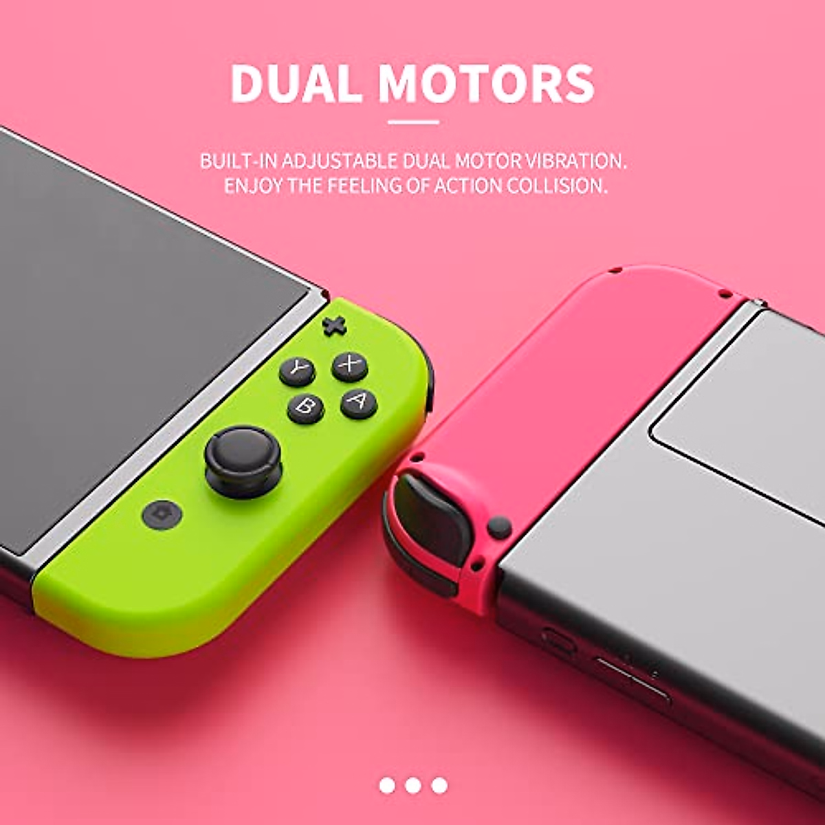 WWOKIND Joy Con Controller Compatible for Switch, Wireless Joypad Replacement for Switch Joycon, Left Right Remote for Switch Controllers Joycon(Pink and Green)