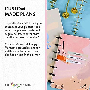 me & my BIG ideas Plastic Expander Discs, Black - The Happy Planner Scrapbooking Supplies - Add Extra Pages, Notes & Artwork - Create More Space for Notebooks, Planners & Journals - Expander Size