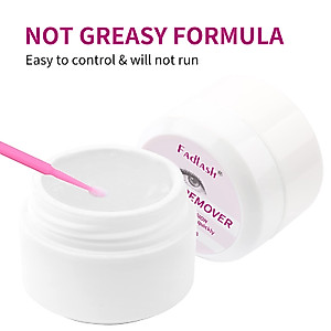 Lash Extension Remover 5g Cream Sensitive Skin Lash Glue Remover Quickly and Low Irritation Lash Remover Eyelash for Salon Lash by FADLASH (tasteless)